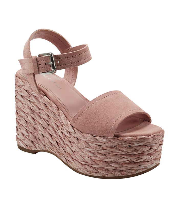 Marc Fisher Women's Burian Espadrille Wedge Dress Sandals - Macy's