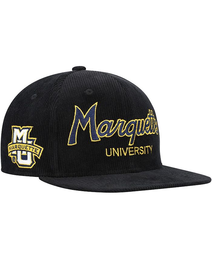 Mitchell & Ness Big Boys Black Marquette Golden Eagles Corduroy Script ...