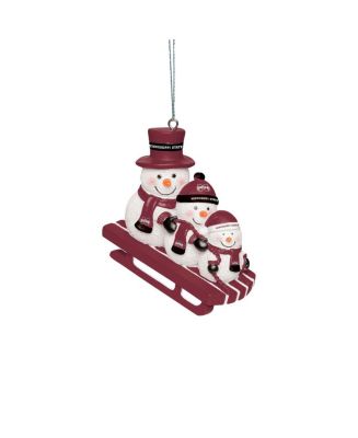 FOCO Mississippi State Bulldogs Snowmen Sledding Ornament - Macy's