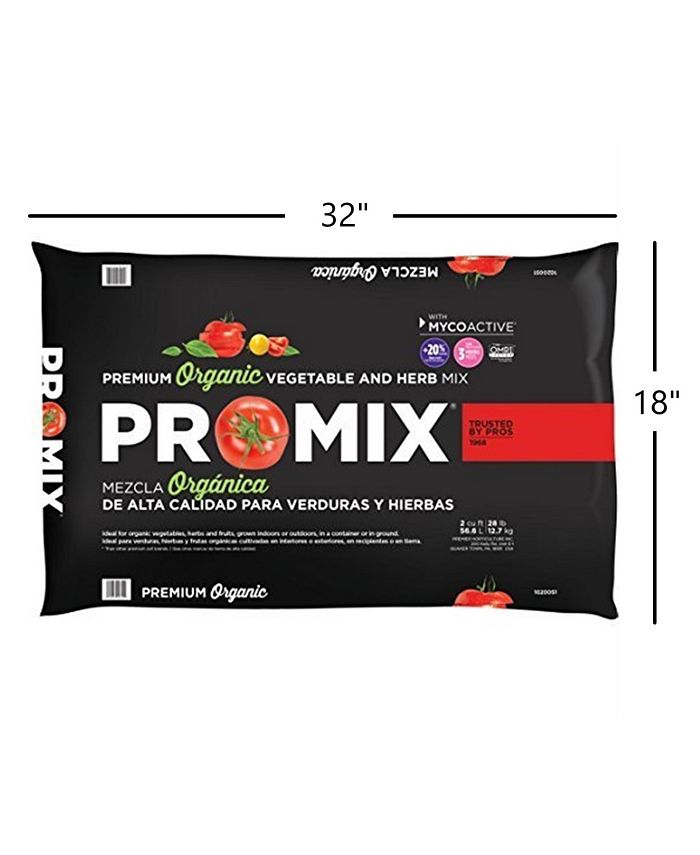 Premier Horticulture Inc PRO-MIX Organic Vegetable and Herb Mix, 2CF ...