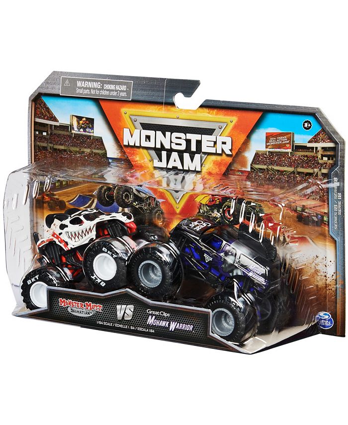 Monster Jam Monster Mutt Dalmatian vs Mohawk Warrior - Macy's
