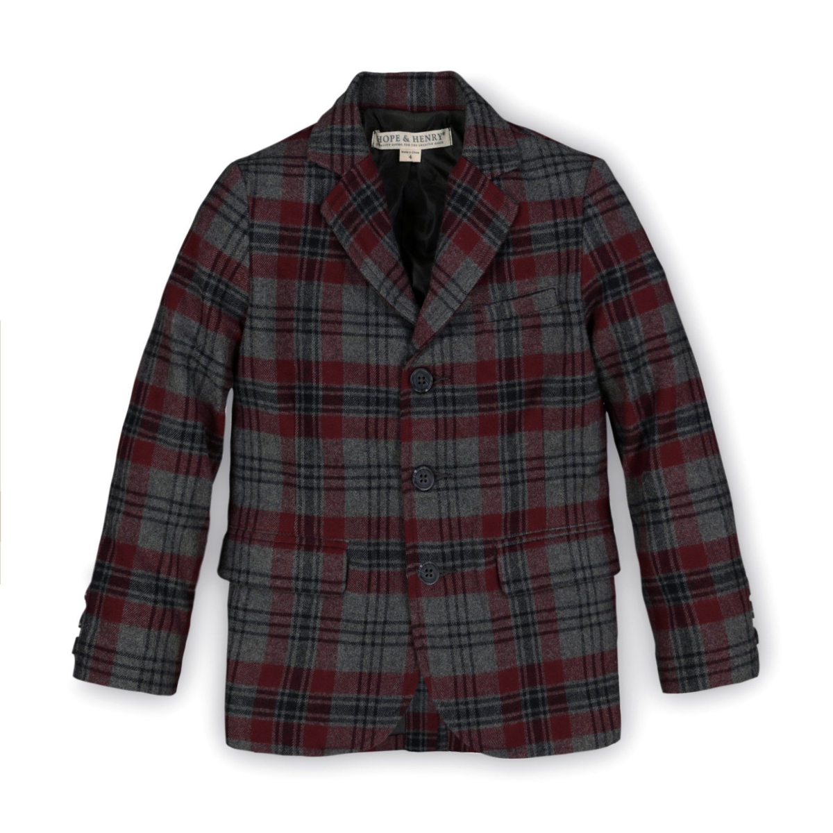Click here for Hope & Henry Baby Boys Classic Suit Jacket - Wine... prices