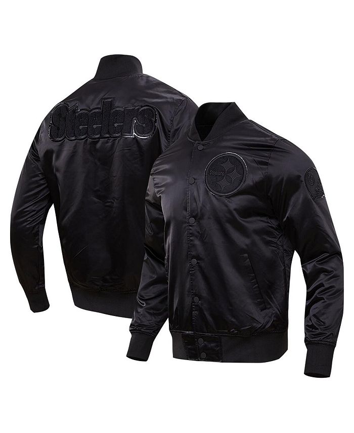 Pro Standard Men's Pittsburgh Steelers Triple Black Satin Full-Snap ...