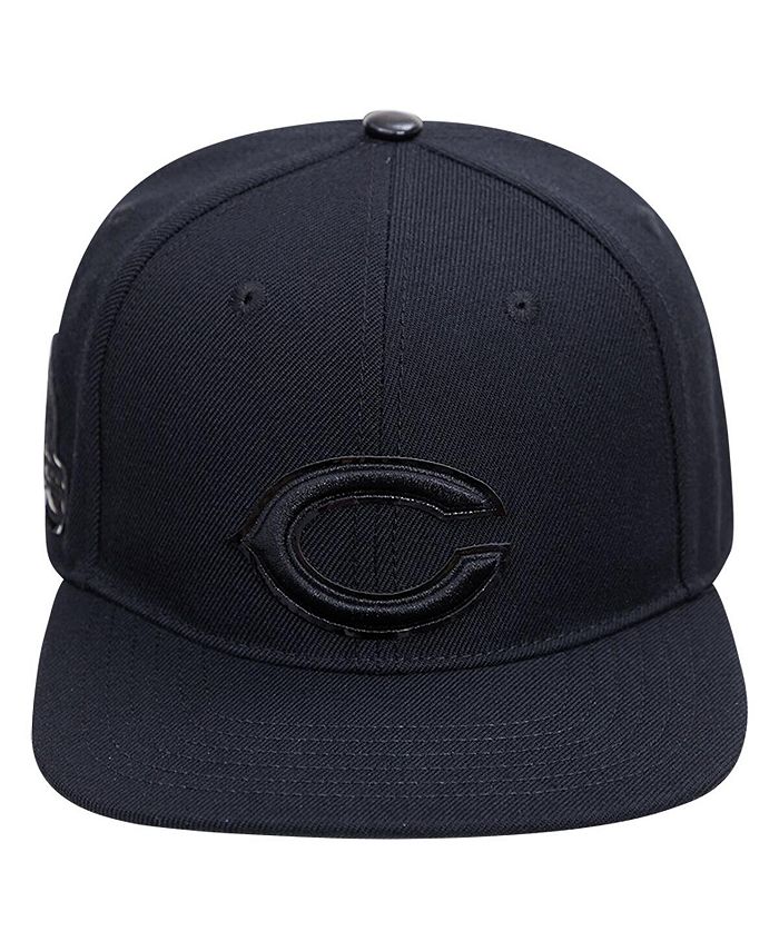 Pro Standard Men's Chicago Bears Triple Black Snapback Hat - Macy's