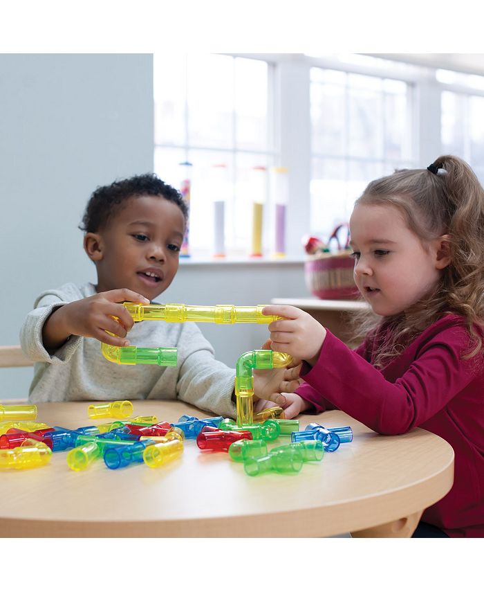 Kaplan Early Learning Translucent Connecting Tubes - 80 Pieces - Macy's