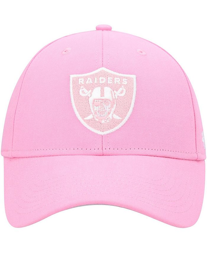 '47 Brand Big Girls Pink Las Vegas Raiders Rose MVP Adjustable Hat - Macy's
