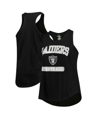 Women's Las Vegas Raiders Black Plus Size Team Racerback Tank Top - Macy's
