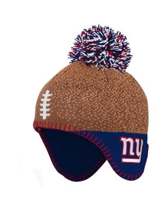 Preschool Boys and Girls Brown, Royal New York Giants Football Head ...