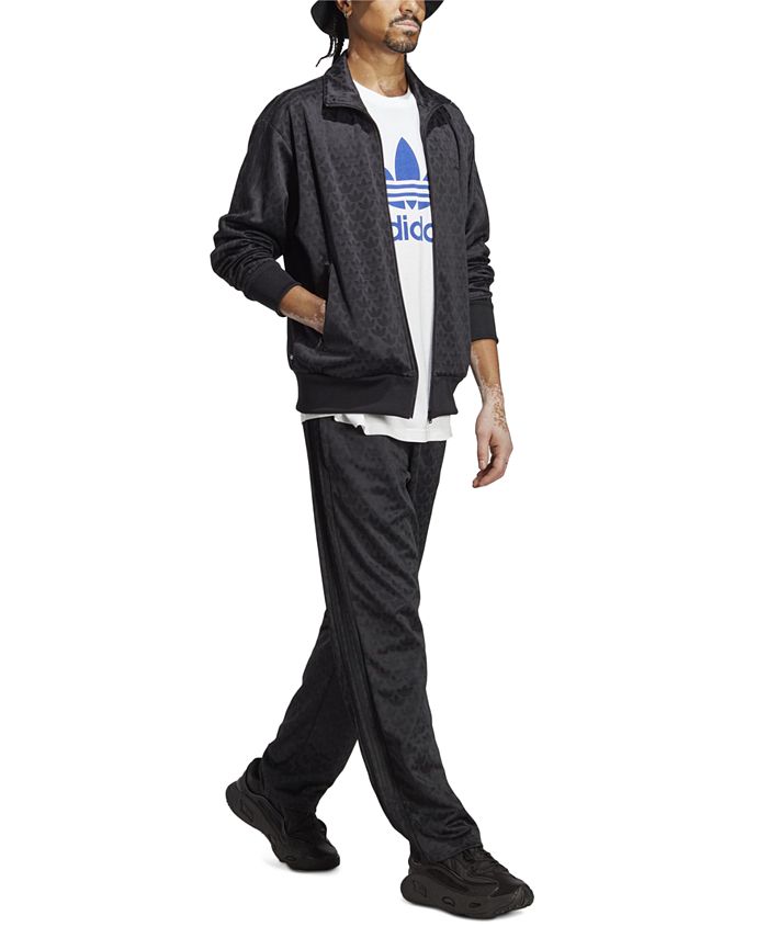 adidas Men's Graphics Allover Monogram Print Track Jacket - Macy's