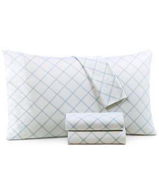 Charter Club Damask Designs Printed Window Pane 550-Thread Count Cotton ...