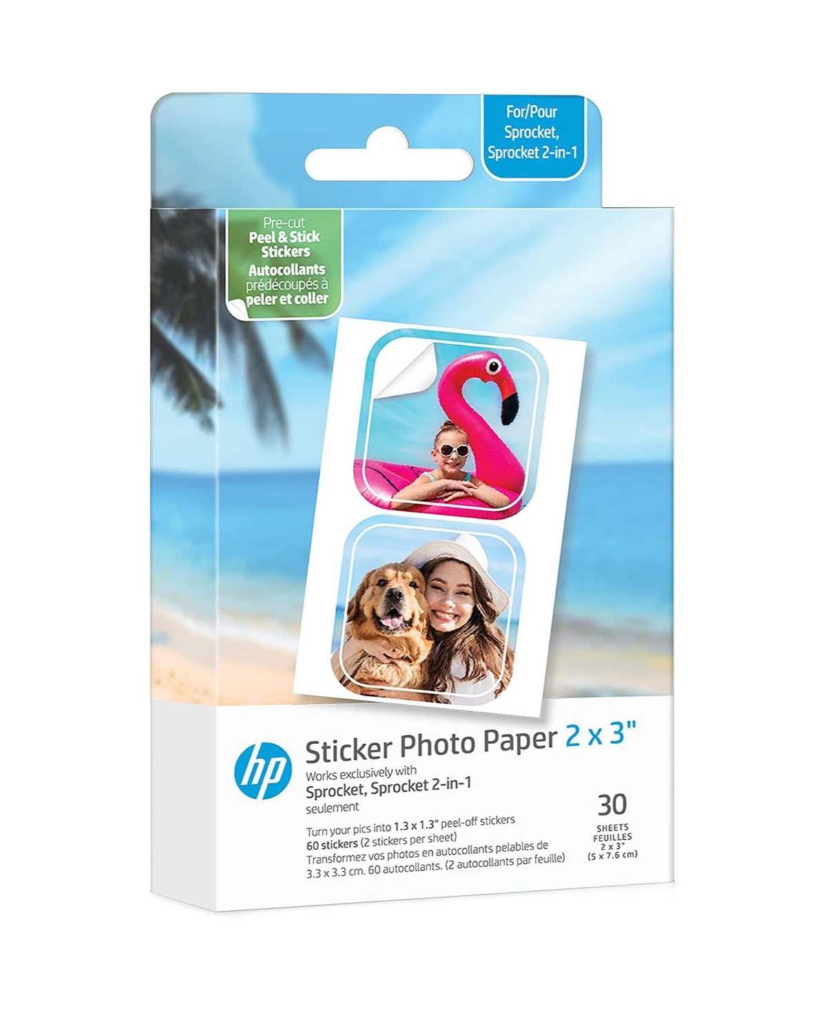 Click here for Hp Sprocket 2x3 Pre-Cut Stiker Photo Paper - 30 Sh... prices