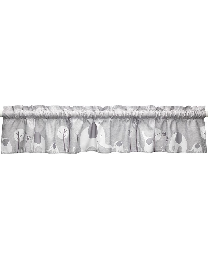 Bedtime Originals Elephant Love Gray Nursery Window Valance - Macy's