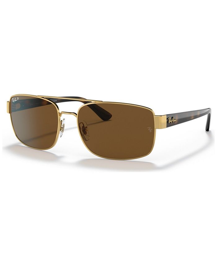 Ray-Ban Men's Polarized Sunglasses, RB3687 - Macy's