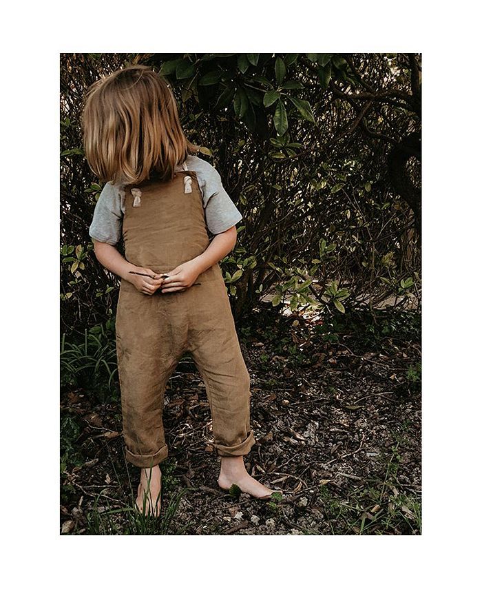 The Simple Folk Child Boy and Child Girl Rustic Organic Linen Overall ...