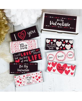 Valentine's Day Candy Gift - Hershey's Chocolate Bar Gift Box (8 bars ...