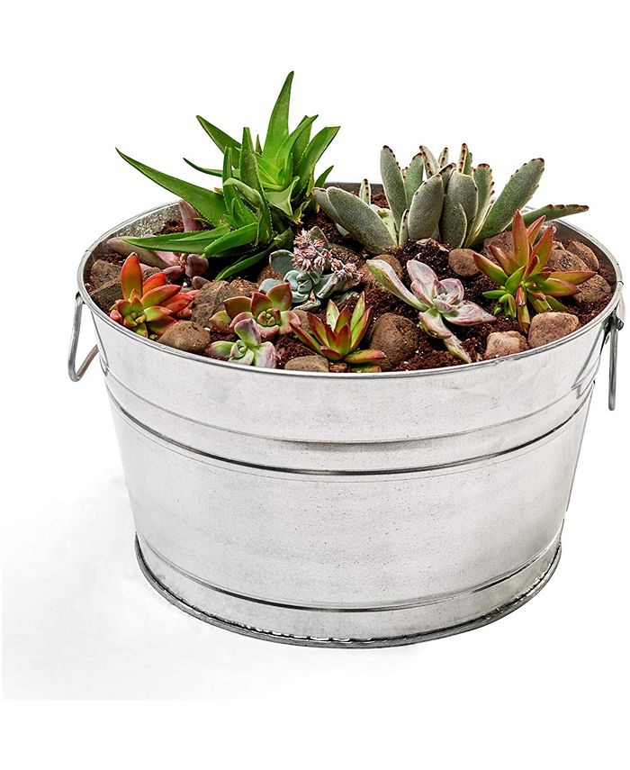 Behrens Multi-purpose Round Galvanized Steel Tub, 15 Gal - Silver - Macy's