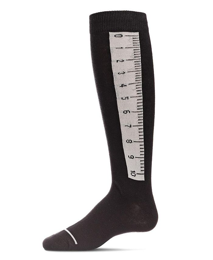 MeMoi Girl's Cotton Blend Ruler Knee High Socks - Macy's