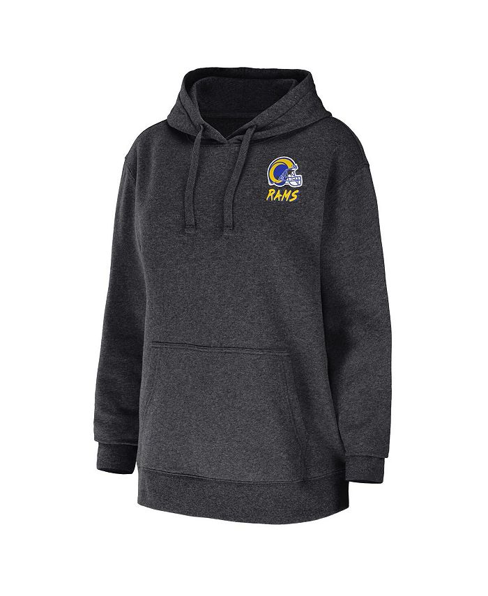 WEAR by Erin Andrews Women's Heather Charcoal Los Angeles Rams Fleece ...