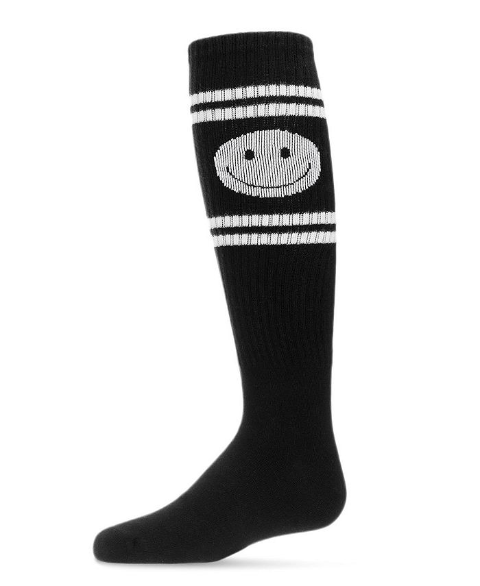 MeMoi Girl's Athletic Smiley Cotton Blend Knee High Socks - Macy's