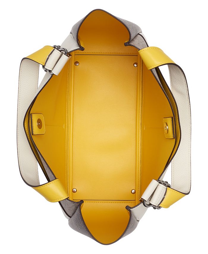 Calvin Klein Zoe Signature Colorblocked Tote with Pouch - Macy's