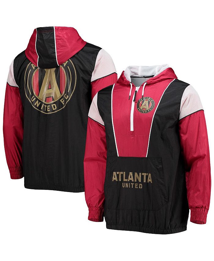 Mitchell & Ness Men's Black Atlanta United Fc Highlight Reel Half-Zip ...