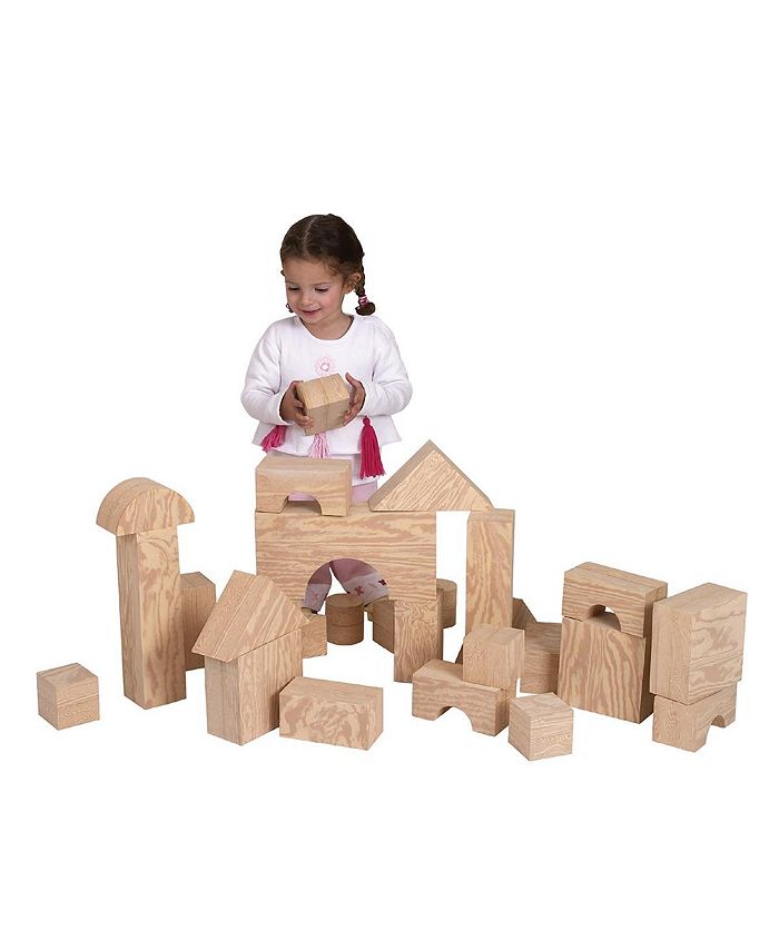 Edushape Jumbo Foam "Wooden" Blocks - 32 Piece Set - Macy's