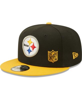 Men's New Era Black, Gold Pittsburgh Steelers Flawless 9FIFTY Snapback ...