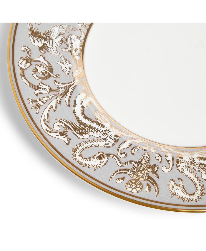 Wedgwood Renaissance Grey Accent Salad Plate 9" Scroll - Macy's