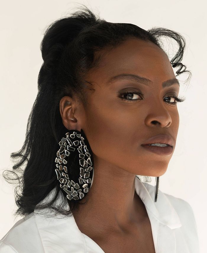 Swanky Designs Mirror Drop Earrings - Macy's