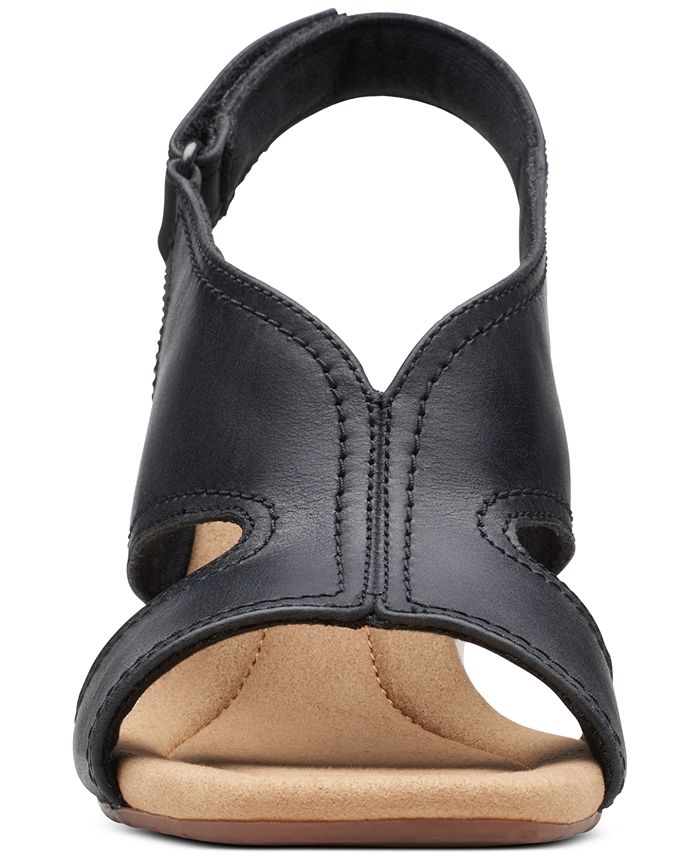 Clarks Women's Kyarra Aster Cutout Wedge Sandals - Macy's