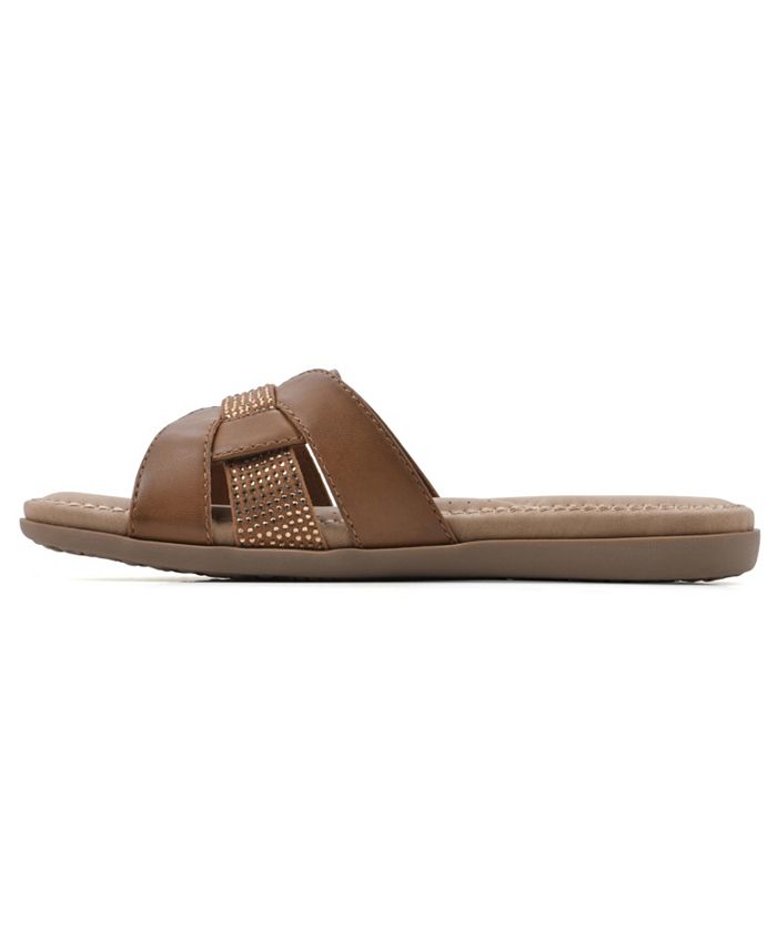 Cliffs by White Mountain Fredie Slide Comfort Sandals - Macy's