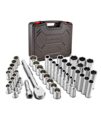 Powerbuilt 47 Piece 3/8 Inch Drive Tool Set with Sockets and Ratchet in ...