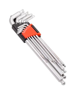 Powerbuilt 9 Piece Zeon SAE Hex Key Wrench Set for Damaged Fasteners ...