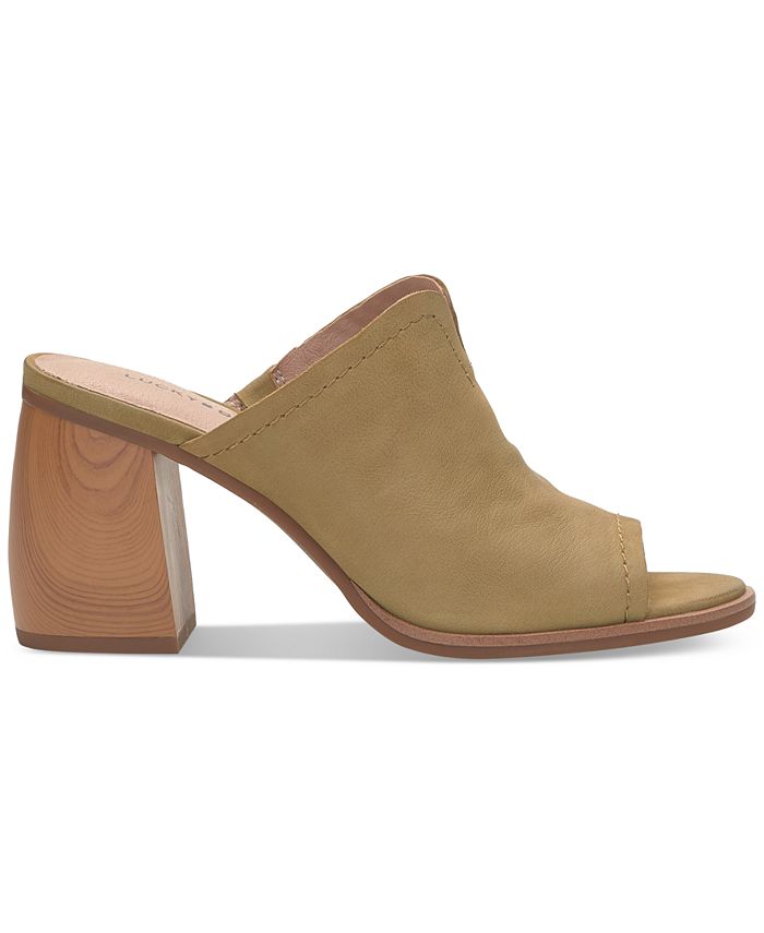 Lucky Brand Women's Xynia Open-Toe Block-Heel Mules - Macy's
