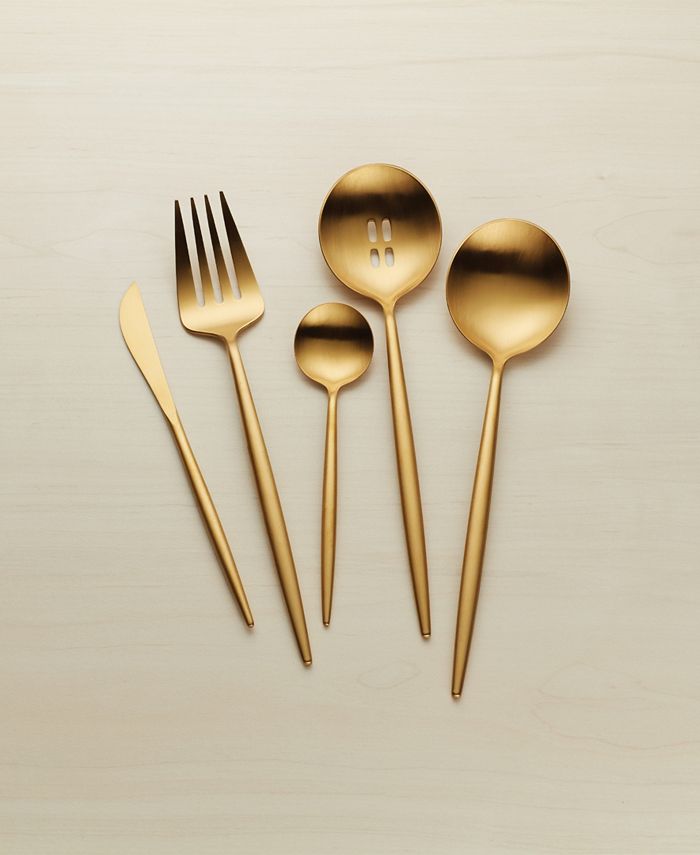 Hampton Forge Skandia Zephyr Satin 45 Piece Flatware Set - Macy's