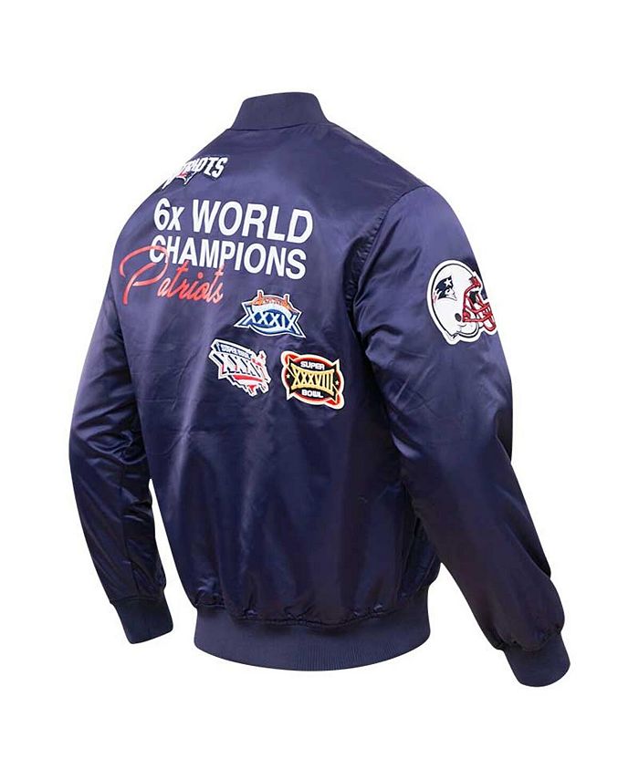 Pro Standard Men's Navy New England Patriots Championship Satin Full ...