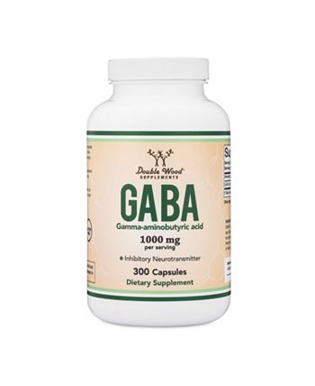 Double Wood Supplements GABA - 300 capsules, 1000 mg servings - Macy's
