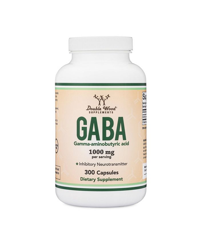 Double Wood Supplements GABA - 300 capsules, 1000 mg servings - Macy's