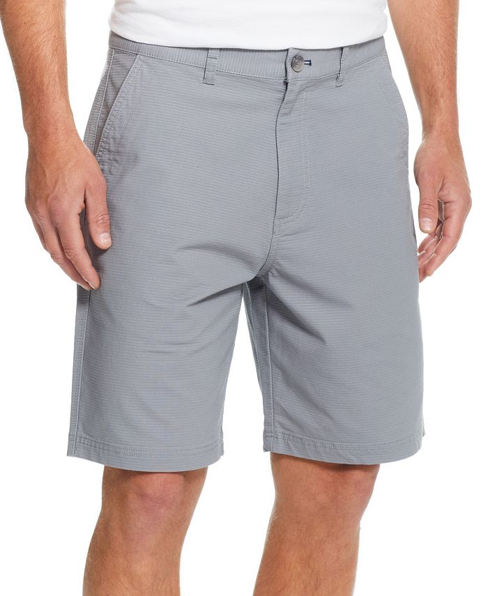 Weatherproof Vintage Men's 9" Inseam Stretch Ribbed Ottoman Flat Front ...