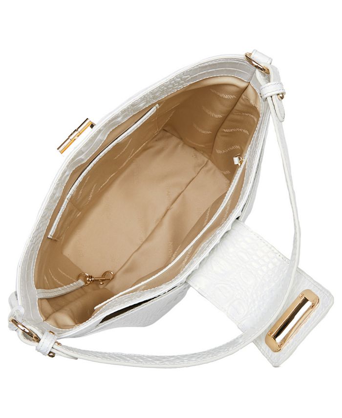 Brahmin Shira Shell White Mayfield Leather Bucket Bag - Macy's