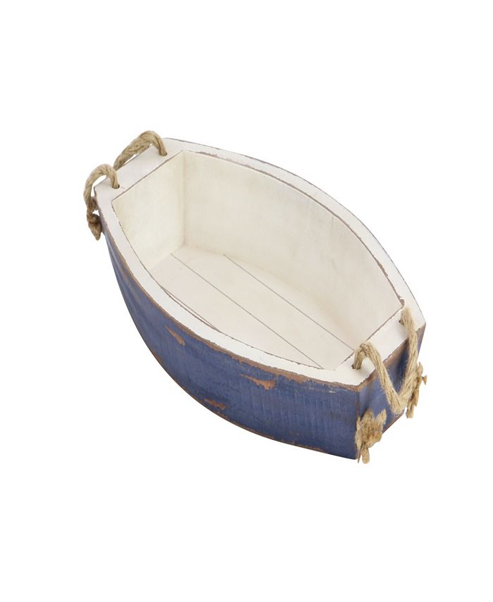 Rosemary Lane Wood Sail Boat Tray with Rope Handles, Set of 2, 23", 19 ...