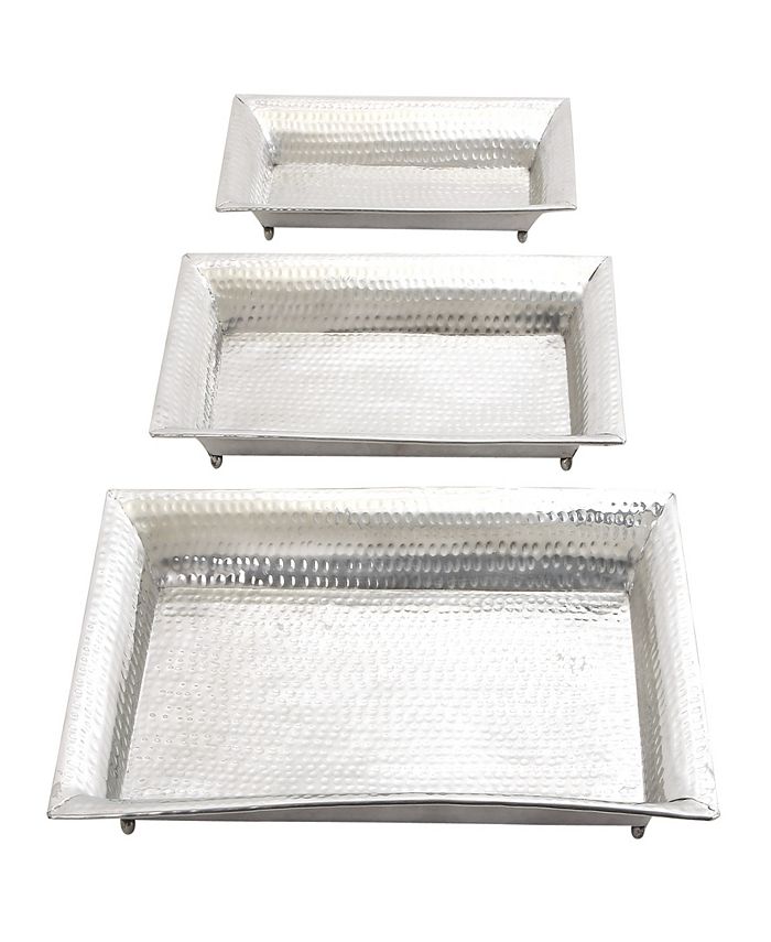 Novogratz Collection Rosemary Lane Aluminum Tray, Set of 3, 24", 21 ...