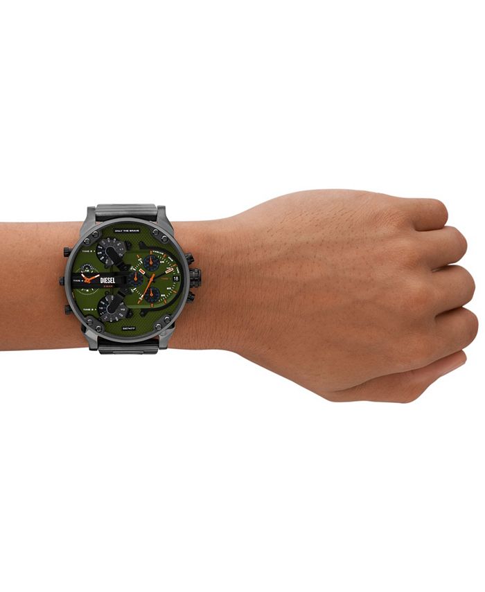 Diesel Men's Mr. Daddy Chronograph Gunmetal Stainless Steel Watch 57mm ...