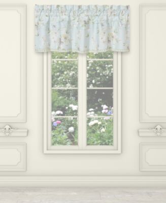 Piper & Wright Cassia Tuck Window Valance, 18" x 50" - Macy's