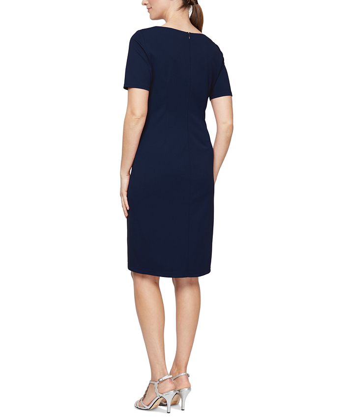 SL Fashions Women's Scuba-Crepe Sheath Dress - Macy's