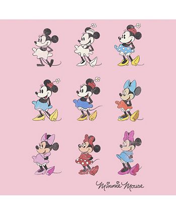 Disney Girl's Mickey & Friends Evolution of Minnie Mouse Child T-Shirt ...