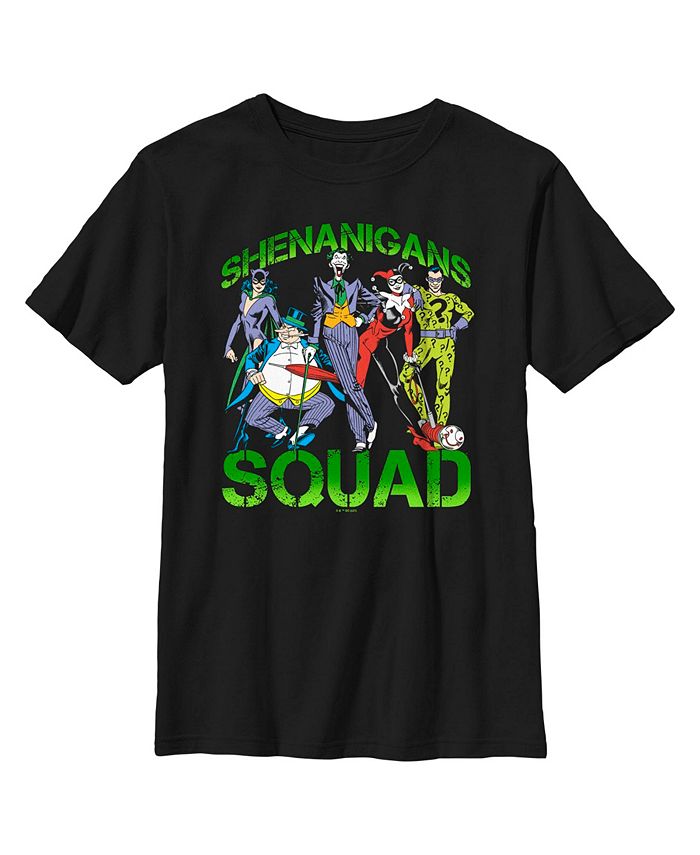 DC Comics Boy's Batman St. Patrick's Day Shenanigans Squad Child T ...