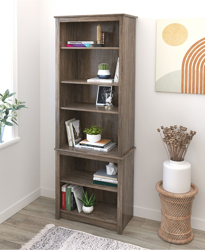 Prepac Tall 6-Shelf Bookcase - Macy's