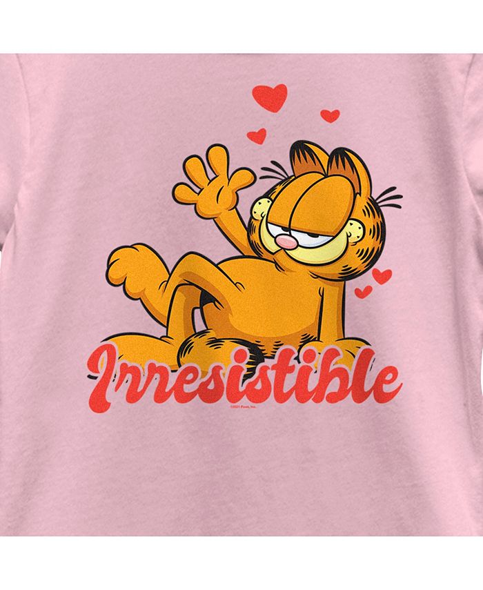 Nickelodeon Girl's Garfield Valentine's Day Irresistible Hearts Child T ...