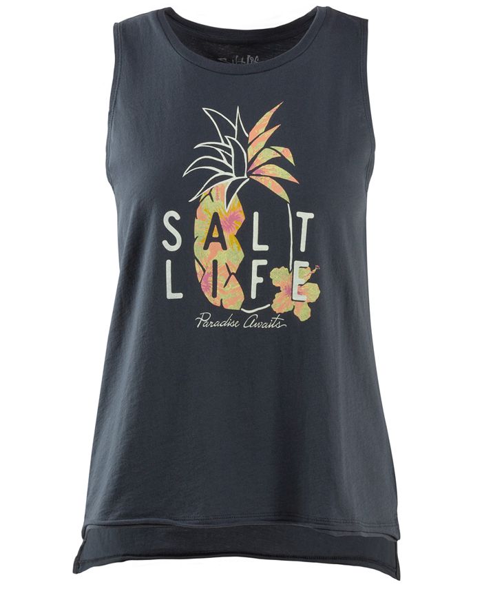 Salt Life Women's Pineapple Split Graphic Cotton Tank Top - Macy's